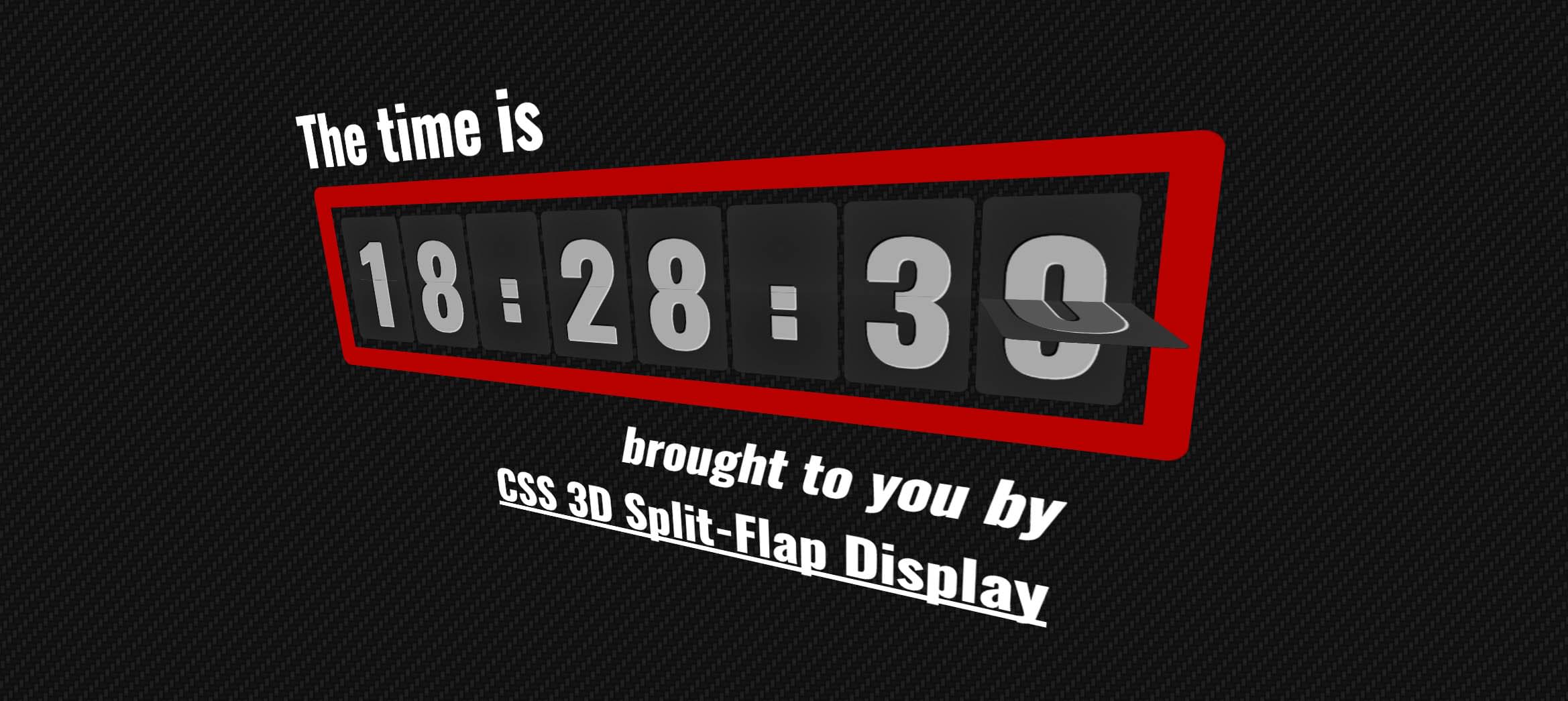Split Flap Display With Css And Javascript Blog Clicktorelease